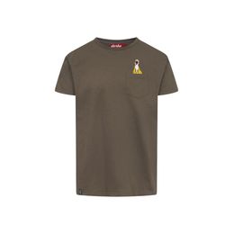 Derbe T-Shirt in Braun | Gr.: L