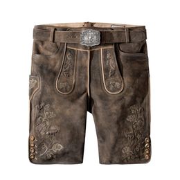 Stockerpoint Trachtenlederhose Bastian in kiesel gespeckt | Gr.: 50