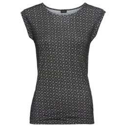 Laura Scott T-Shirt in grau-schwarz-grafik | Gr.: 40