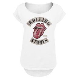 F4NT4STIC Long Cut T-Shirt The Rolling Stones Tour '78 in wei&szlig; | Gr.: 4XL