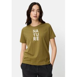 Camel Active T-Shirt aus reiner Baumwolle in Dunkelgr&uuml;n | Gr.: XS