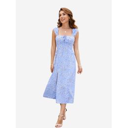 Cupshe Sommerkleid Damen Gr&ouml;&szlig;e 40 blau Winterkleid