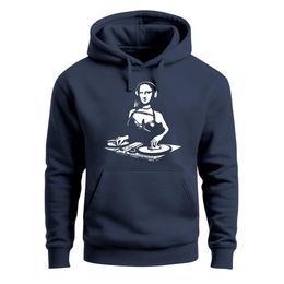 Neverless Sweatshirt 'Mona Lisa DJ' male Blue size 3 XL