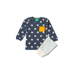 Little Green Radicals Bio-T-Shirt und Jogger-Set in Blau | Gr.: 9-12 MONATE