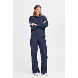 Fransa Sweatshirt FRIZABELLA Box fit in Night Sky Melange | Gr.: L