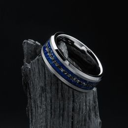 Holzkern Sumo Ring Meteorit und Lapislazuli