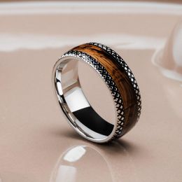 Holzkern Sumo Ring Whiskeyholz und Tungsten