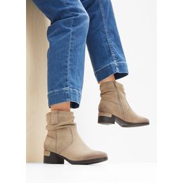 Jana Cowboy Stiefelette in bequemer Weite bei bonprix, braun
