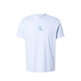 Calvin Klein Jeans T-Shirt Herren Gr&ouml;&szlig;e XS blau / pastelllila / wei&szlig;