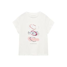 Mango Kids T-Shirt M&auml;dchen Gr&ouml;&szlig;e 116 navy / rot / offwhite