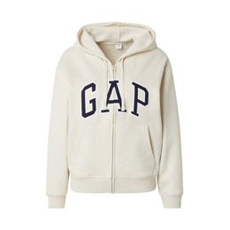 GAP Petite Zip-Up Hoodie 'HERITAGE' female Beige size S