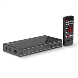 Lindy 38228 4x1 HDMI 4K60 Multiview Seamless Switch - Integriert vier 4K60-Signale