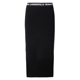 KARL LAGERFELD JEANS Rock Damen Größe 38 schwarz / weiß