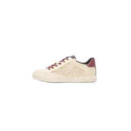 Geox Sneaker 'Blomiie' Damen Gr&ouml;&szlig;e 38 hellbeige / gold / burgunder