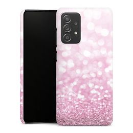 DeinDesign Galaxy A52s 5G Handy Premium Case Smartphone Handyhülle Schutzhülle matt Shine Pink Glitzer Premium Case