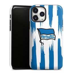 DeinDesign iPhone 11 Pro Handy Panzer Handyh&uuml;lle robuste Outdoor H&uuml;lle Schutzh&uuml;lle gl&auml;nzend Bundesliga Official Licensed Product Hertha Bsc Tough Case