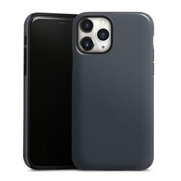 DeinDesign iPhone 11 Pro Handy Panzer Handyh&uuml;lle robuste Outdoor H&uuml;lle Schutzh&uuml;lle gl&auml;nzend Anthracite Unicoloured Grey Tough Case