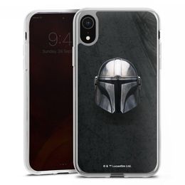DeinDesign iPhone Xr Handy Silikon H&uuml;lle Case transparent Handyh&uuml;lle Star Wars Official Licensed Product The Mandalorian Silikon Case