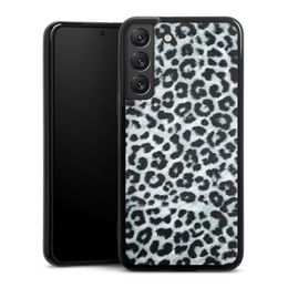 DeinDesign Galaxy S22 Handy Silikon H&uuml;lle Case schwarz Handyh&uuml;lle Leo Print Animal Look Fur