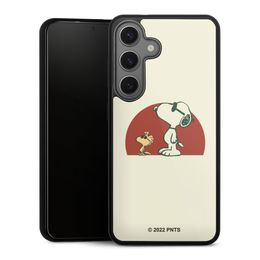 DeinDesign Galaxy S25 Handy Gallery Case Handyh&uuml;lle 9H Geh&auml;rtetes Glas R&uuml;ckseite H&uuml;lle Snoopy Official Licensed Product Kindheit Gallery Case