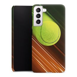DeinDesign Galaxy S21 FE 5G Handy Premium Case Smartphone Handyhülle Schutzhülle matt Hobby Tennis Ball Premium Case