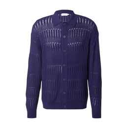 TOPMAN Knit Cardigan male Blue size M