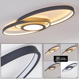 hofstein Chunky Deckenleuchte LED Grau, 1-flammig