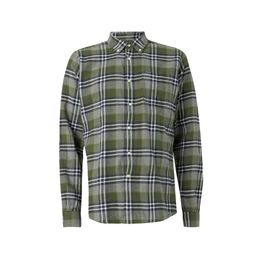 Barbour Hemd 'Fallbay' Herren Gr&ouml;&szlig;e S dunkelblau / graumeliert / kiwi / wei&szlig;