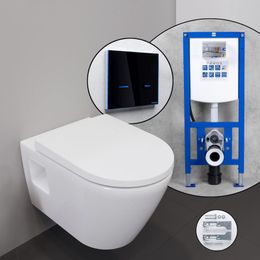 Duravit D-Neo Komplett-SET Wand-WC mit neeos Vorwandelement,, 2578092000+16746BM#SET,