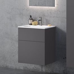 neoro n50T46 Unterschrank B: 60 cm mit 2 Ausz&uuml;gen, Waschtisch softcube wei&szlig;,, BN0081GR,