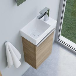 Villeroy & Boch Villeroy & Boch Avento Handwaschbecken, evineo ineo4 Unterschrank B: 36 cm, 1 Tür links, mit Griff,, 43003LR1+BE0800OA,