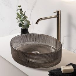 neoro n40 diamant Glas-Aufsatzwaschtisch B: 50 H: 12 T: 37,5 cm, BN0803FT,