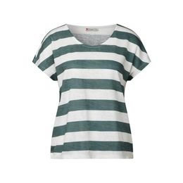 Street One Shirt female Green, White size 36