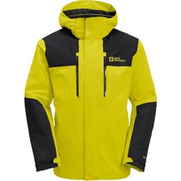 Jack Wolfskin Outdoorjacke 'Jasper' Herren Gr&ouml;&szlig;e L zitronengelb / schwarz