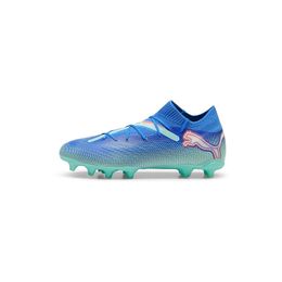 Puma Fu&szlig;ballschuh 'Future 7 Pro' Herren Gr&ouml;&szlig;e 45/45.5 royalblau / mint / melone / offwhite