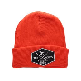 Surf Monkey Beanie male Orange size Onesize