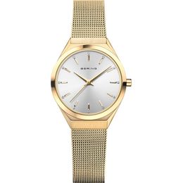 Bering Analog Watch female Gold size One Size