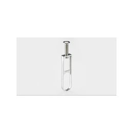 Hettich Schrankrohr-Mittellager SL 781, 70676 f&uuml;r Kleiderstange 30x15mm vernickelt (070676)