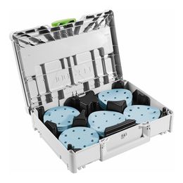 FESTOOL Schleifmittel-Systainer&sup3; SYS-STF D125 GR-Set Granat (578193)