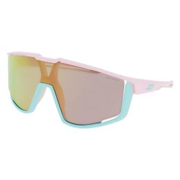 Julbo J5313314 FURY | Unisex-Sonnenbrille | Fassung: Halbrand, Monoscheibe, Kunststoff, Rose Blau | Glasfarbe: Braun