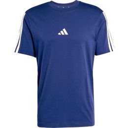 Adidas M 3S SJ T B Funktionsshirt Herren - Gr&ouml;&szlig;e L - blau