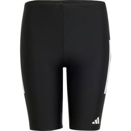 Adidas 3 STRIPES BLD Badehose Jungen - Gr&ouml;&szlig;e 128 - schwarz