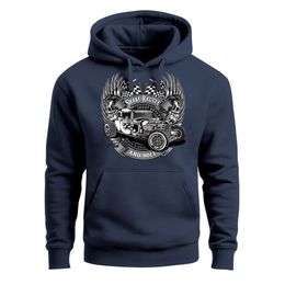 Neverless Sweatshirt 'Hot Rod' male Blue size 4XL