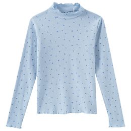 Yigga M&auml;dchen Langarmshirt mit Glitzer-Herzen