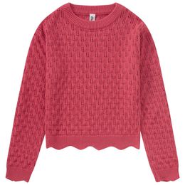 Yigga M&auml;dchen Strickpullover mit Ajour-Muster