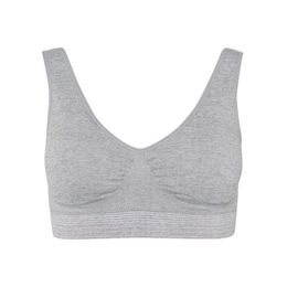Bee Dees Beedees Top 'Bustier Comfee Crop Top' female Grey size XL/XXL