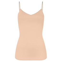 Hanro Unterhemd 'Cotton Seamless' Damen Größe M beige