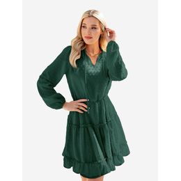 Cupshe Kleid Damen Gr&ouml;&szlig;e 34 gr&uuml;n Winterkleid