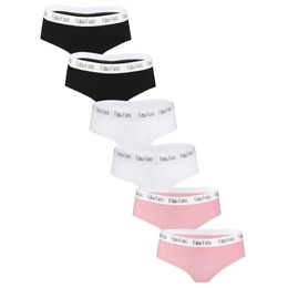 Fabio Farini Panty 'Damen-Slips mit frecher weißer Spitze' female White size M