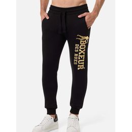 Boxeur Des Rues Sporthose 'Slim Fit Sweatpant With Logo' Herren Gr&ouml;&szlig;e S schwarz